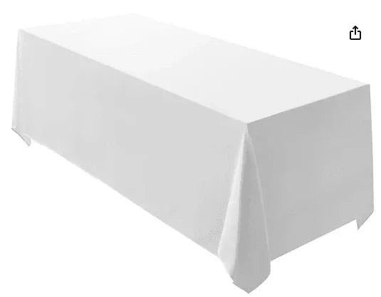White Rectangle Linen | USA Party | Party Store, Rental, Balloon ...