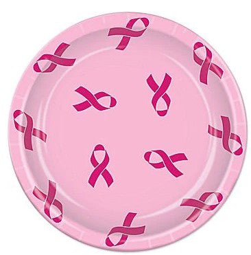 Breast Cancer Awareness Plates 9 inch – USA Party Store